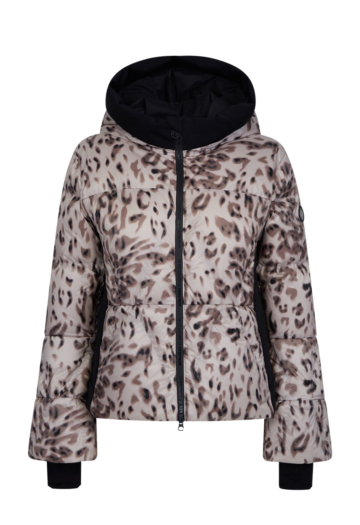 Sportalm Downfilled Womens Ski Jacket in Leopard Print | Winternational