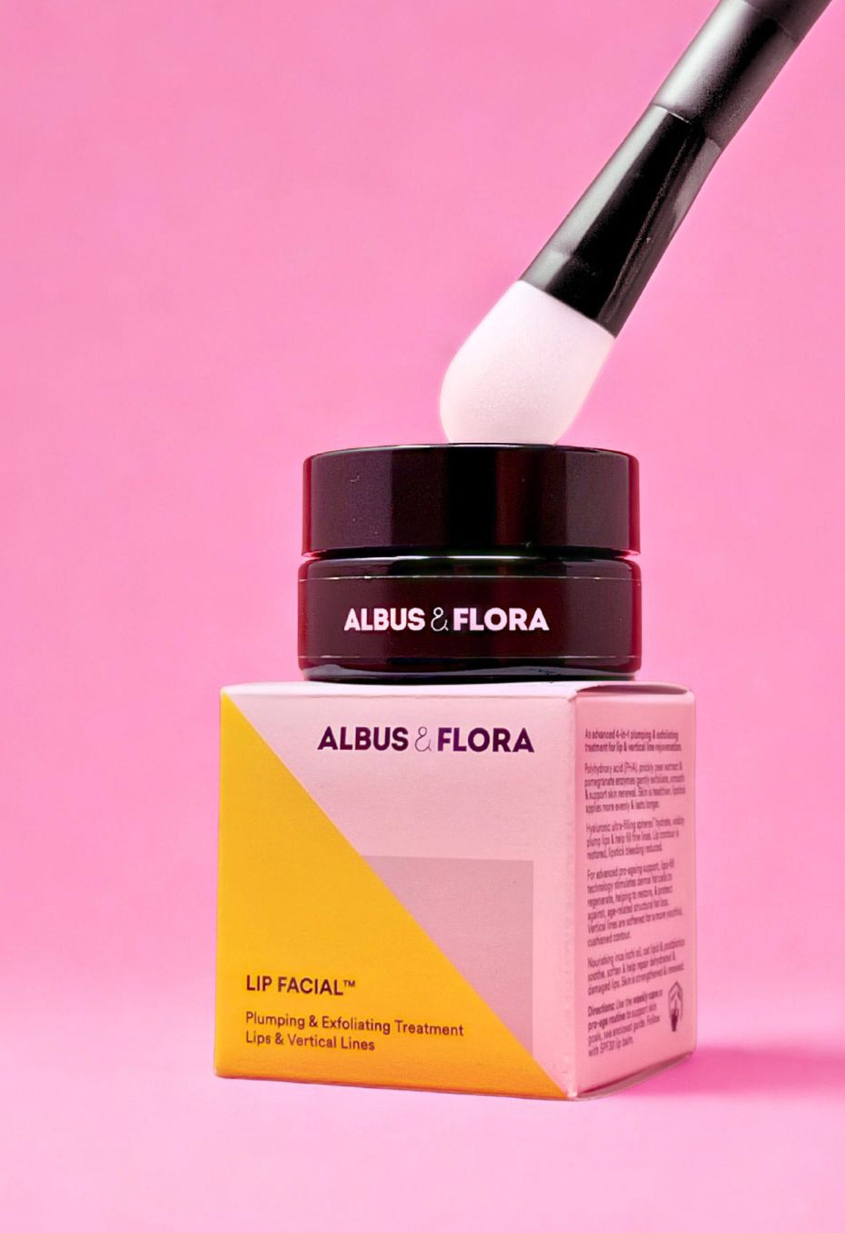 Albus & Flora Lip Treatment Mask Gift Set with Muslin and Applicator ...