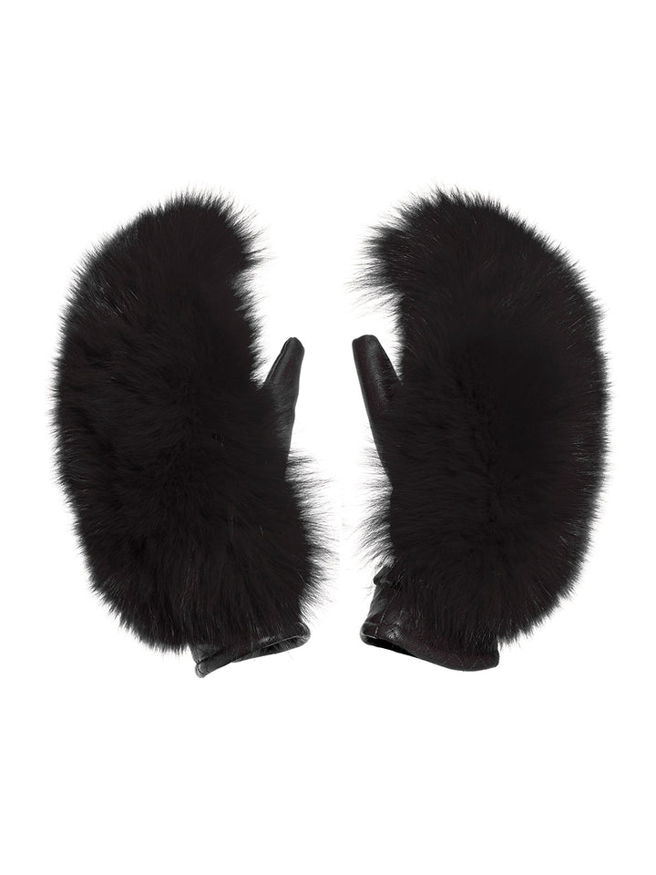Fur ski gloves store